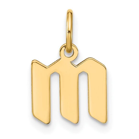 Kazi Luxury | Jewelry | Kazi Luxury 4k Yellow Gold Lowercase Letter M ...